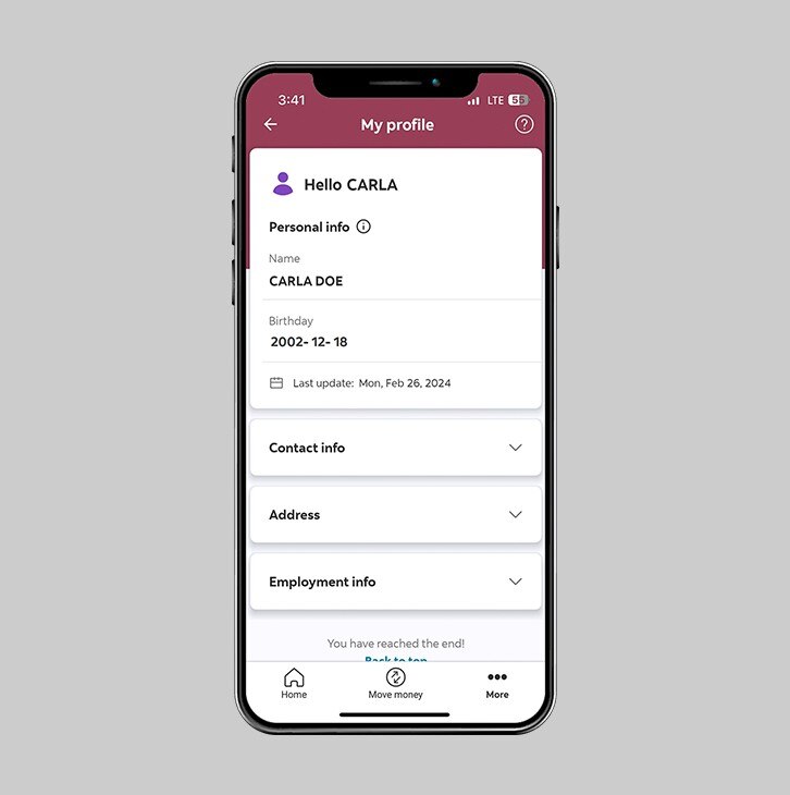 How to update your personal information